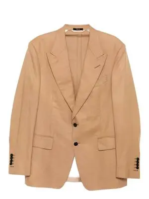 TOM FORD Single Breasted Blazer - Neutrals