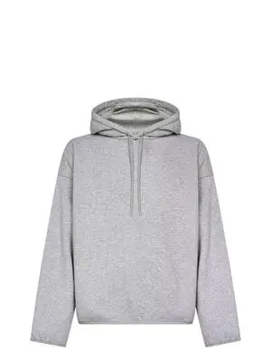 MAISON MARGIELA Hooded Sweatshirt With Dropped Shoulders - Grey