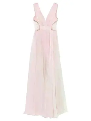 M.MARQUISE Rita Embellished V-neck Dress - Pink