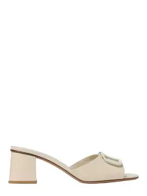 Valentino Garavani 60mm Vlogo Block-heel Sandals - Neutrals