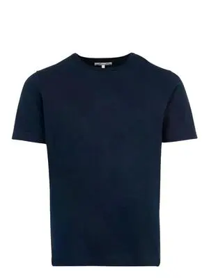 MERZ B. SCHWANEN Crew-neck Cotton T-shirt - Blue