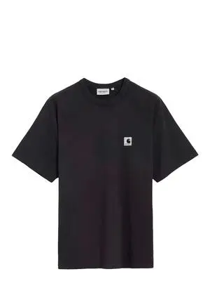Carhartt Work In Progress Hudson Raglan-sleeve Logo T-shirt - Black