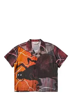 BRAIN DEAD Spider-print Shirt - Red