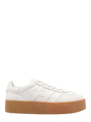 Hogan Leather Platform Sneakers - White