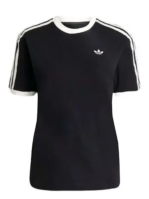 Adidas Ruffled Three-stripe T-shirt - Black