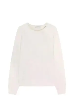 LEMAIRE Raglan Sleeve Crew-neck Sweatshirt - White