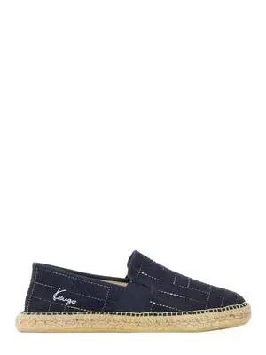 Kenzo Grid-pattern Espadrilles - Blue
