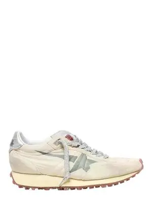 GOLDEN GOOSE Marathon Metallic-panel Sneakers - Neutrals