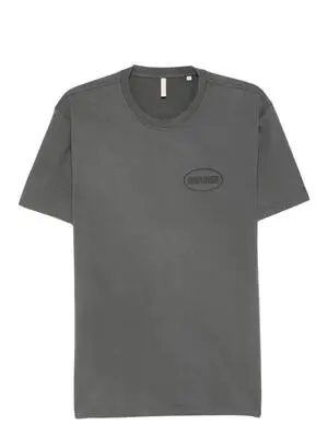 SUNFLOWER Oval-logo Cotton T-shirt - Grey