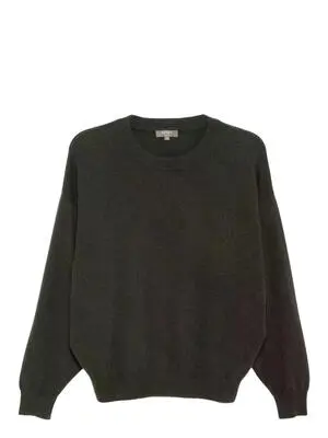 N.peal Oversized Round Neck Jumper - Green