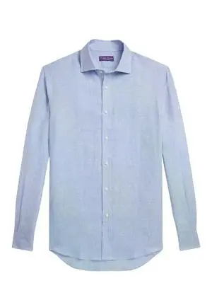 Ralph Lauren Purple Label Linen Shirt - Blue