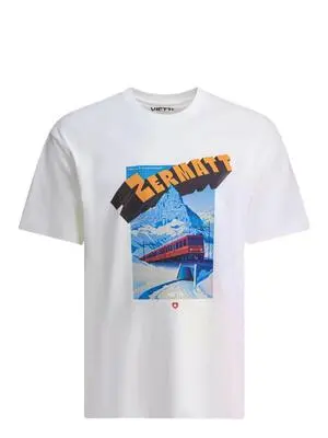 VIETTI MERCHANDISE Crew-neck Graphic T-shirt - White