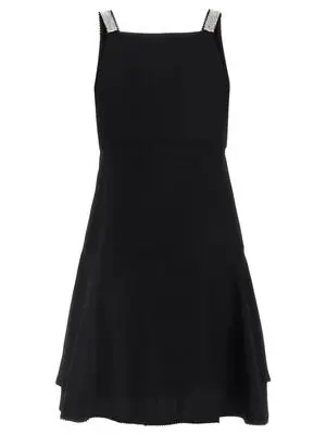 GIOVANNI BEDIN Crystal-embellished Mini Dress - Black