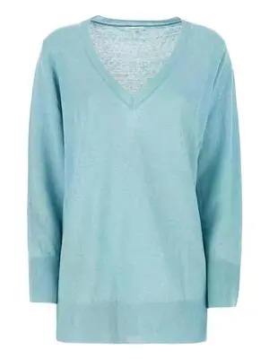 Malo V-neck Sweater - Blue