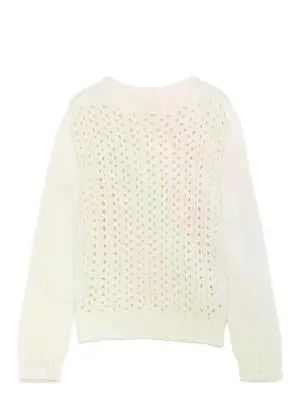 DONDUP Open-knit Sweater - White