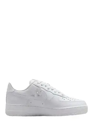Nike Air Force 1 Flower-embellished Leather Sneakers - White