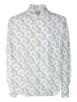 4FF Floral-print Shirt - White