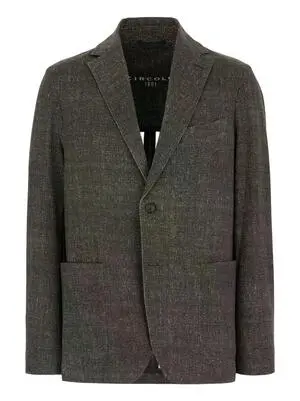 CIRCOLO 1901 Speckled Two-button Jacket - Grey