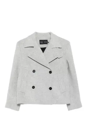 Proenza Schouler Double-breasted Wool-blend Jacket - Grey