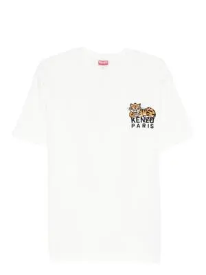 Kenzo Tiger-embroidered T-shirt - White