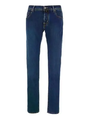 Jacob Cohen Contrast-stitching Jeans - Blue