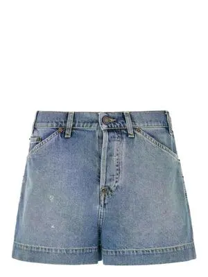 Moschino Button-fastening Denim Shorts - Blue