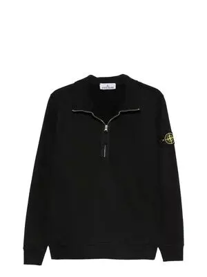 STONE ISLAND Half-Zip Patch Sweatshirt
