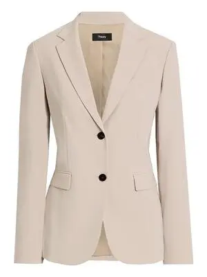 Theory Crepe Blazer - Neutral