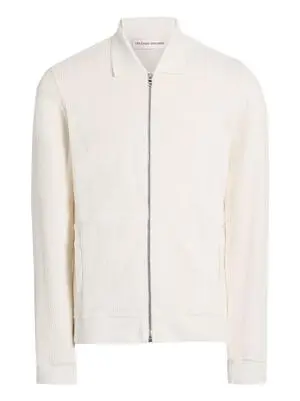 Orlebar Brown Brendon Cotton-terry Zip-up Sweatshirt - Ivory