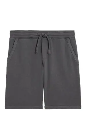 Orlebar Brown Cotton And Linen-blend Terry Drawstring Shorts - Anthracite