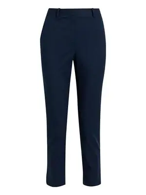 Theory Cotton-blend Twill Slim-leg Pants - Navy