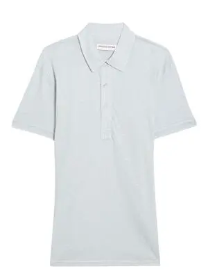 Orlebar Brown Sebastian Linenjersey Polo Shirt - Sky Blue