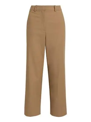 Theory Crepe Straight-leg Pants - Sand