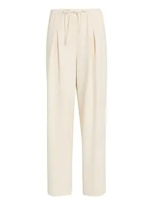 Theory Crepe Wide-leg Pants - Ivory