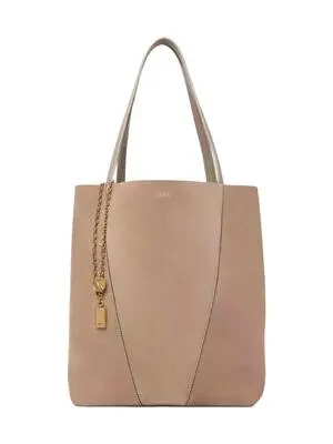 Chloé Chain-detail Tote Bag - Neutrals
