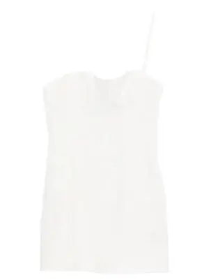 Sir The Label Embroidered Spaghetti-strap Mini Dress - Ivory