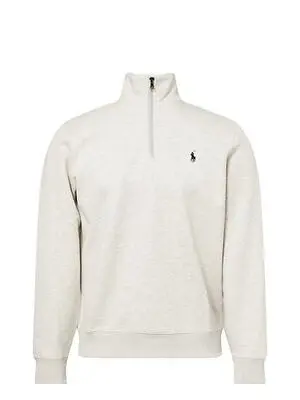 Polo Ralph Lauren Embroidered-logo Long-sleeve Cotton-jersey Sweatshirt - Grey