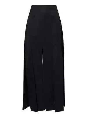 Simone Rocha Bias Cut Multi-slit Woven Maxi Skirt - Black