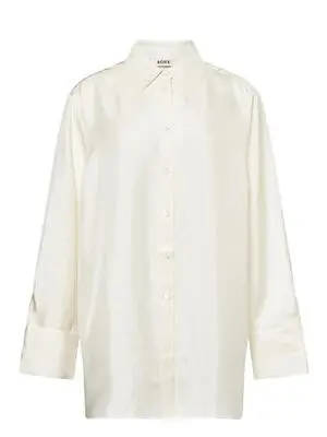 ROHE FRAMES Deconstructed Open-Panel Silk Shirt