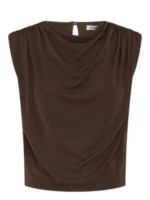 ANNA QUAN Emi Draped Jersey Top