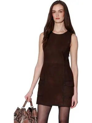 WALTER BAKER Cheyenne Suede Mini Dress