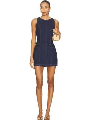 MORE TO COME Genie Mini Dress - Dark Blue