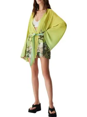 JE TE VEUX Botanica Short Kimono - Botanic Print