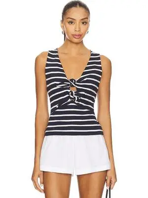 NATION LOS ANGELES Terri Tank Top - Playa Stripe