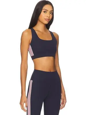 Splits59 Lexi Rigor Sports Bra In Navy - Indigo & Blush