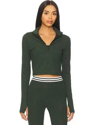 Splits59 Active Rib Half Zip Sweatshirt - Heather Military