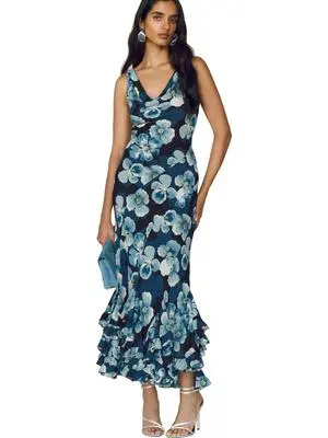 REFORMATION Evanthe Maxi Dress Blue