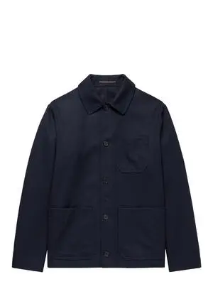 SLOWEAR Incotex Twill Chore Jacket - Blue