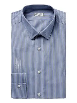 Charvet Striped Cotton-poplin Shirt - Blue