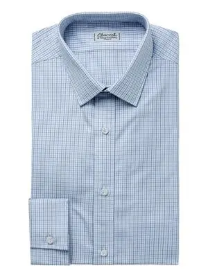 Charvet Checked Cotton-poplin Shirt - Blue